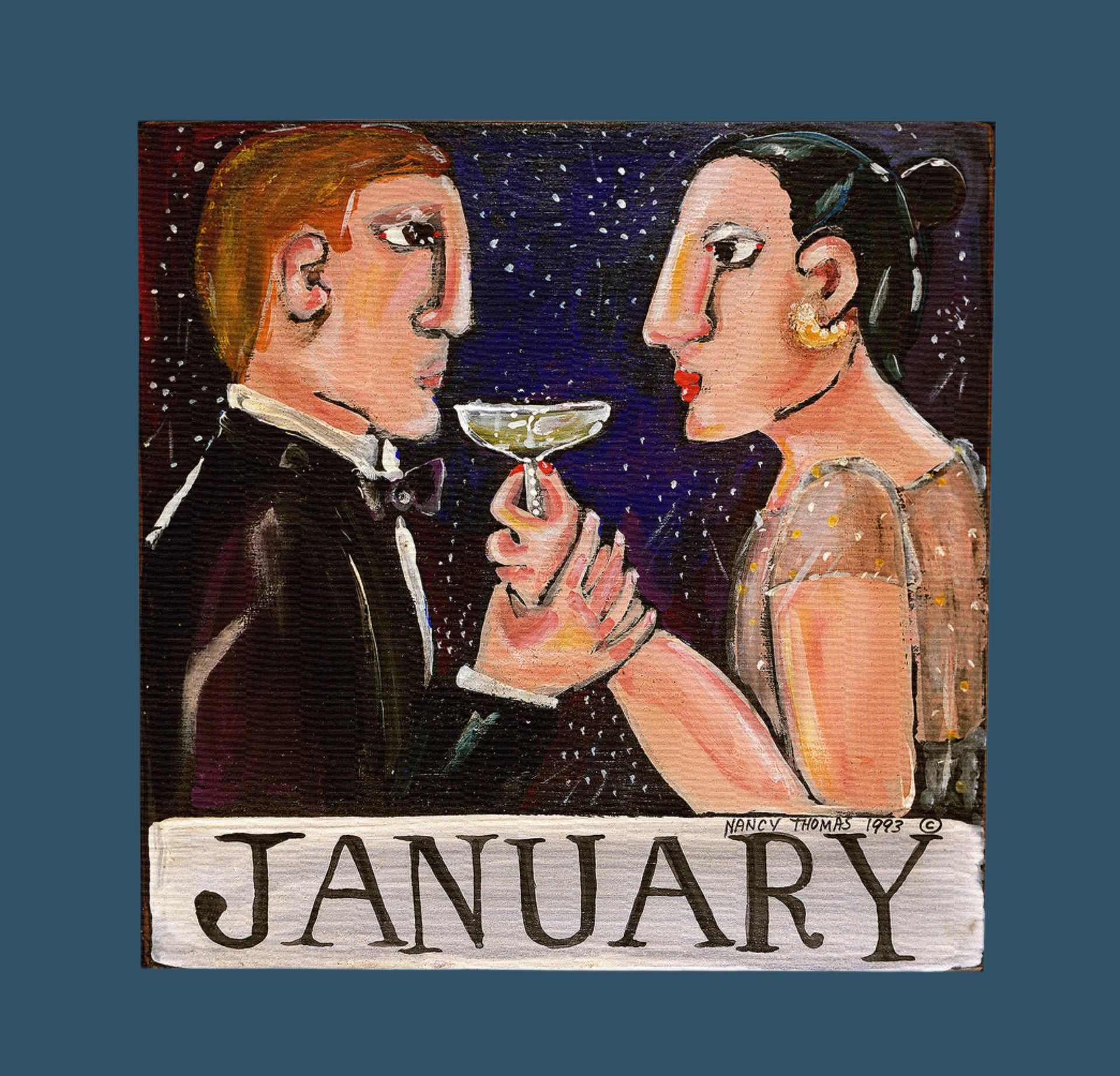 Gallery Grand - January Toast - Original Series – Nancy Thomas Gallery